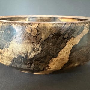 Spalted Tamarind Bowl With Maple Trim - Etsy