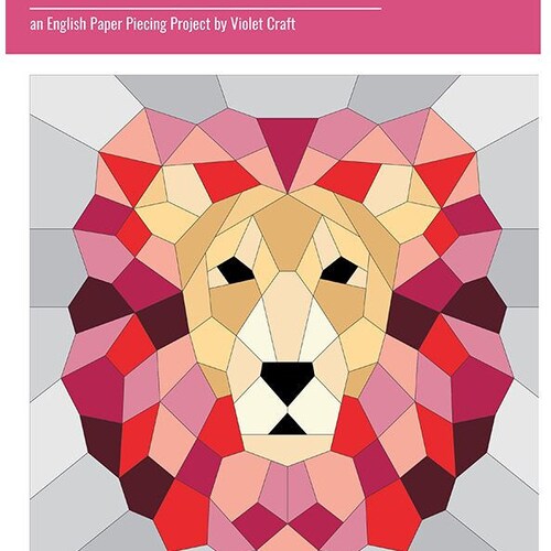 Jungle Abstractions: the Lion by Violet Craft Quilt Pattern - Etsy