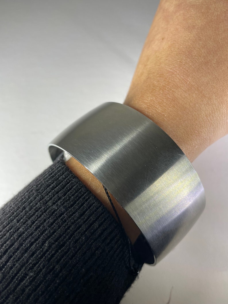 Stainless Steel Cuff Bracelet, Full Wrap Bracelet, Handmade Cuff ...