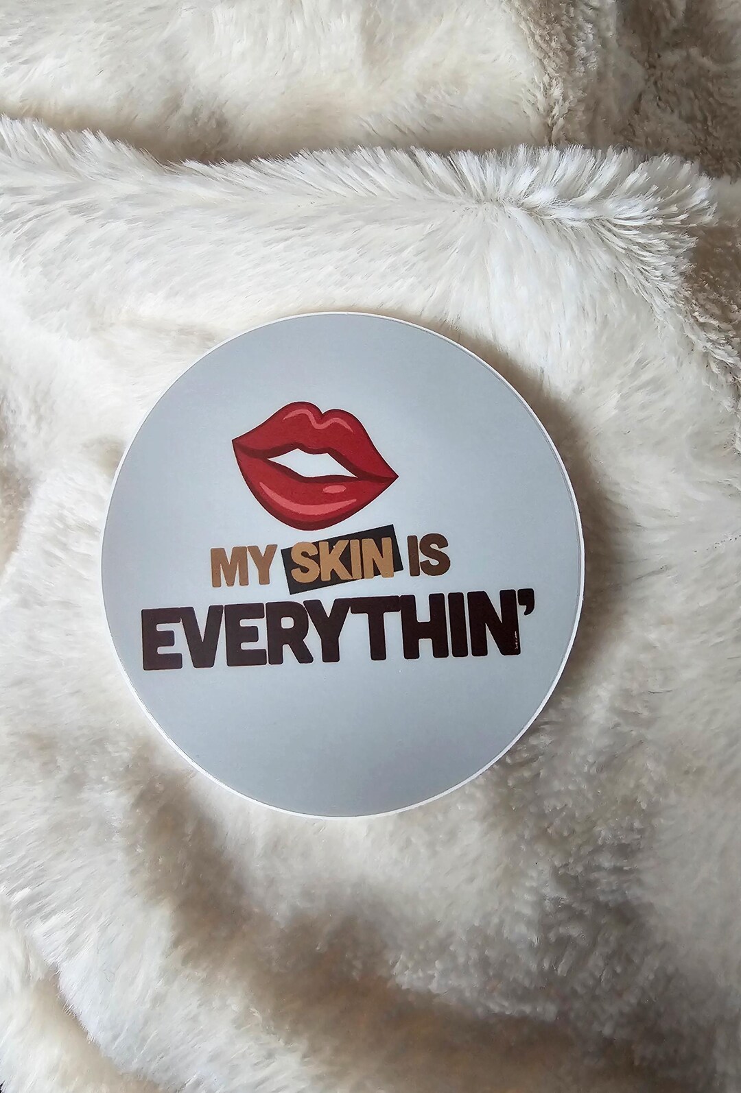 Confidence Sticker, Melanin Poppin Decal, Black Woman Sticker, Self ...