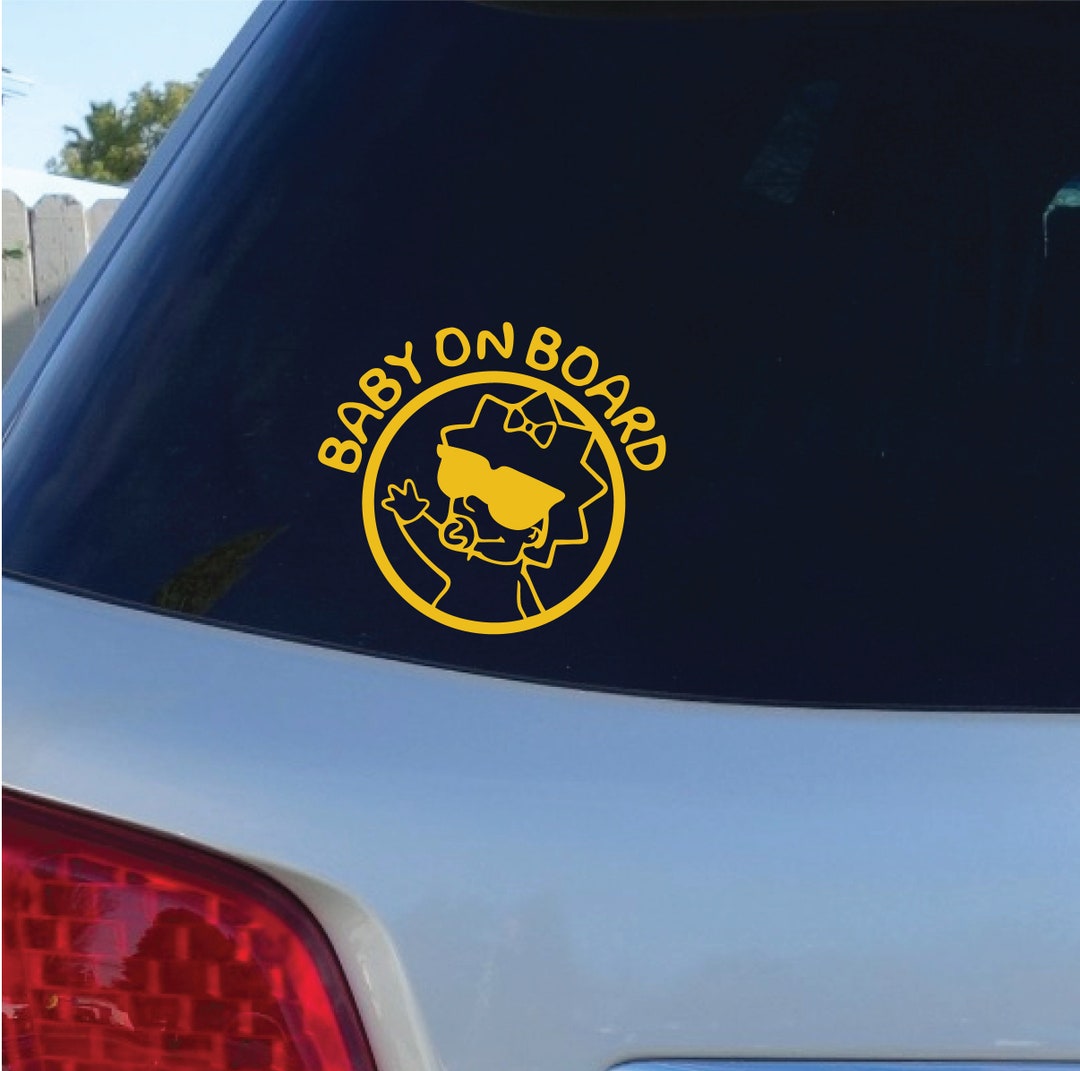 Baby on Board Maggie Simpson - Etsy