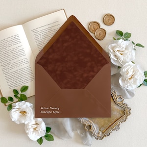 Burnt Orange Envelope Liner | Velvet Envelope Liner, Suede Envelope ...
