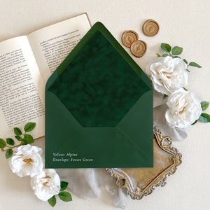 Velvet Envelope Liners | Green Envelope Liner, Suede Envelope Liner ...