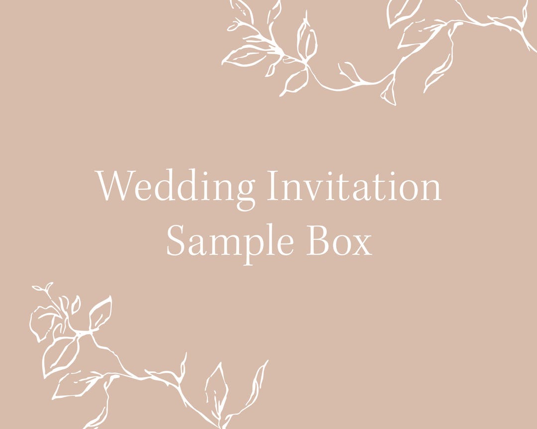 Wedding Invitation Sample Kit - Etsy