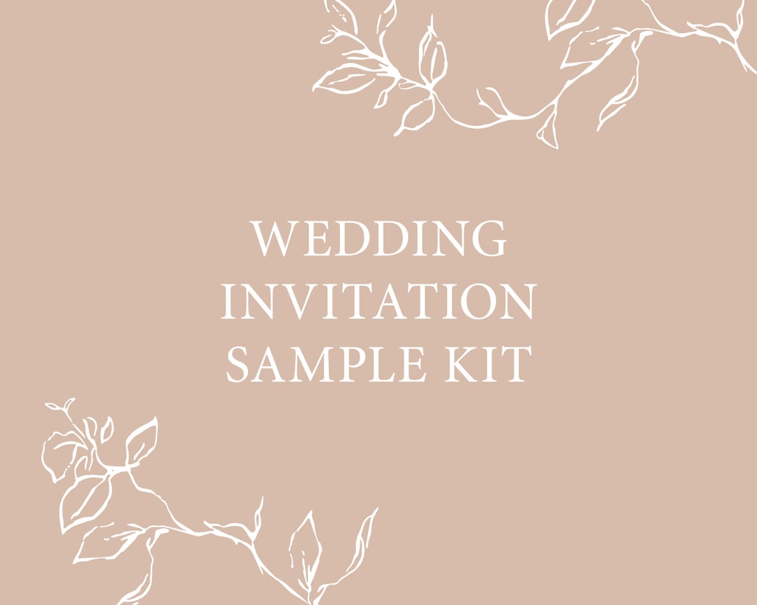 Wedding Invitation Sample Kit - Etsy