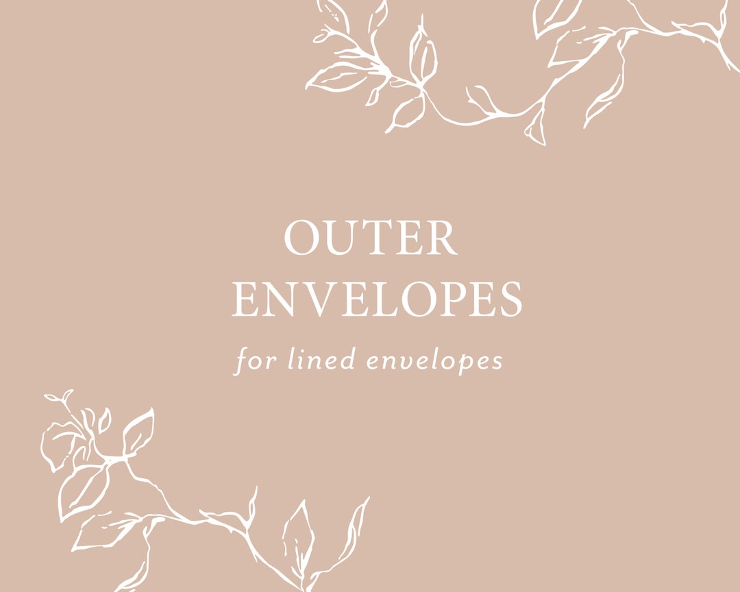 Outer Envelopes, Wedding Envelopes - Etsy