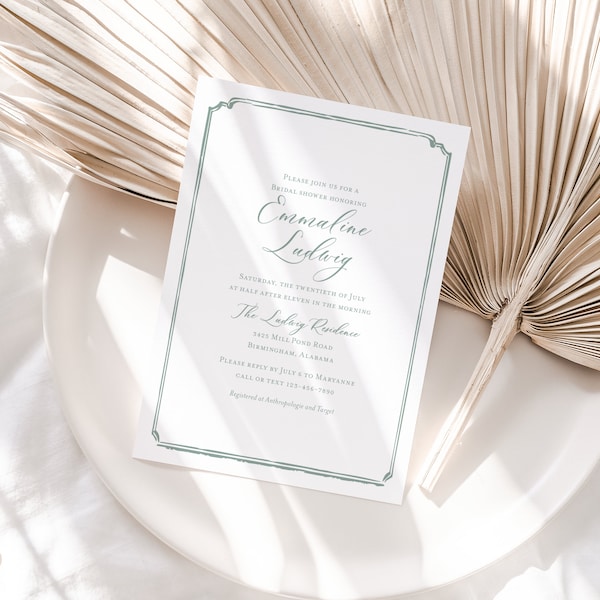 Baroque Invitation - Etsy