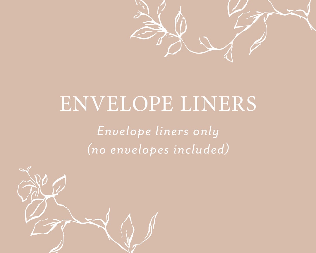 Envelope Liners for A7 Euro Envelopes - Etsy