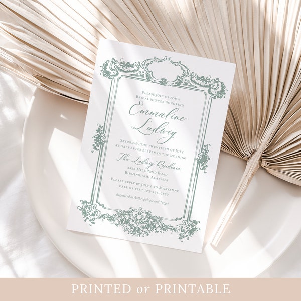 Baroque Invitation - Etsy
