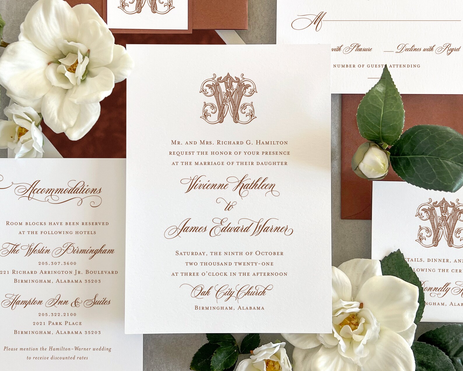 Custom Monogram Wedding Invitation Monogrammed Wedding - Etsy