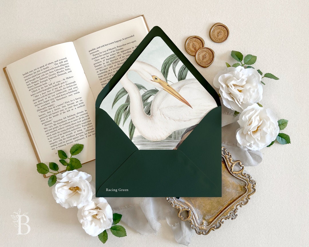 Fine Art Lined Envelopes for Wedding Invitations, Beach Wedding ...