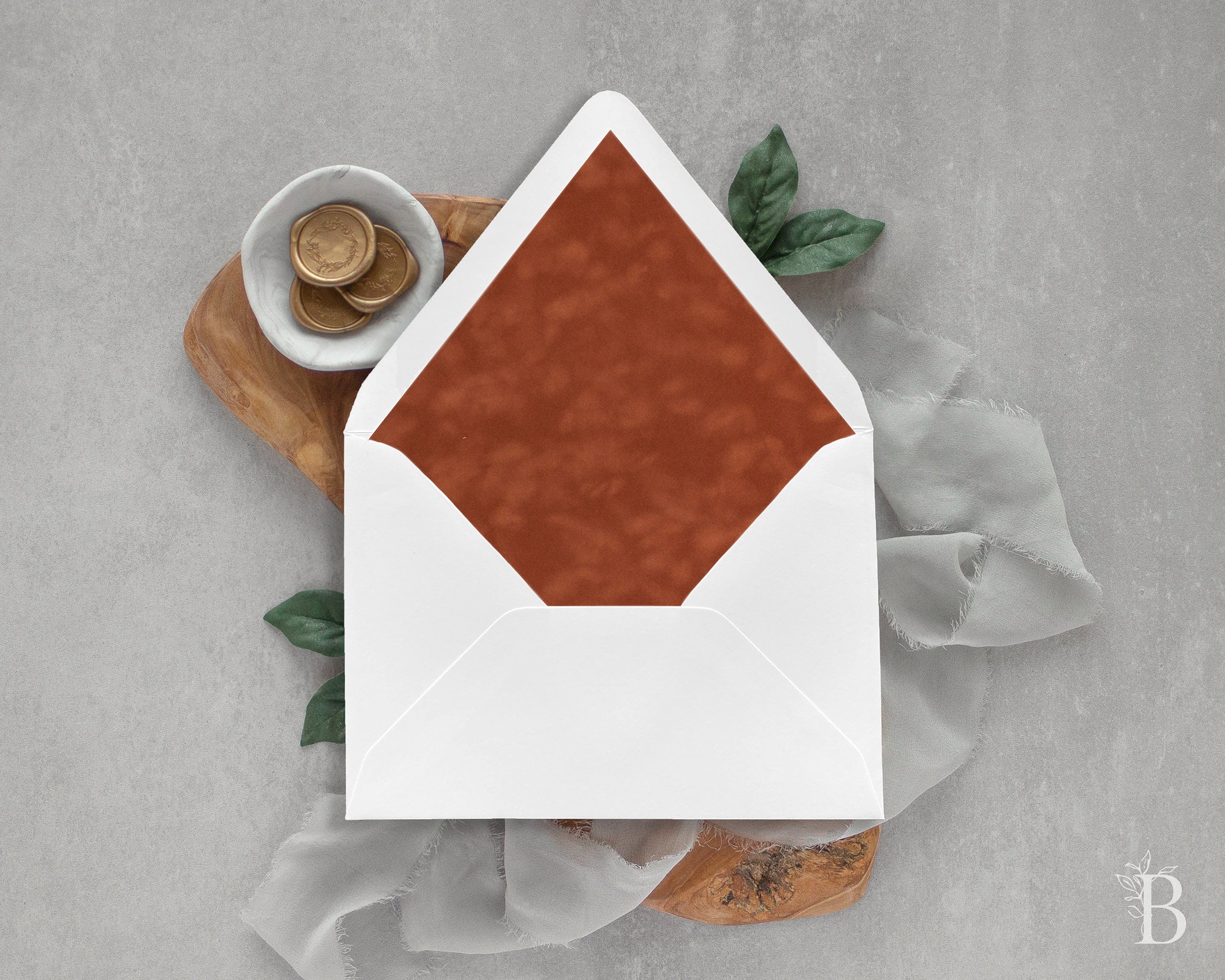 Burnt orange envelope liner Velvet envelope liner Suede | Etsy