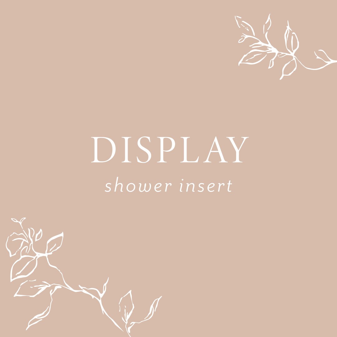 Display Shower Insert Unwrapped Gifts Insert - Etsy