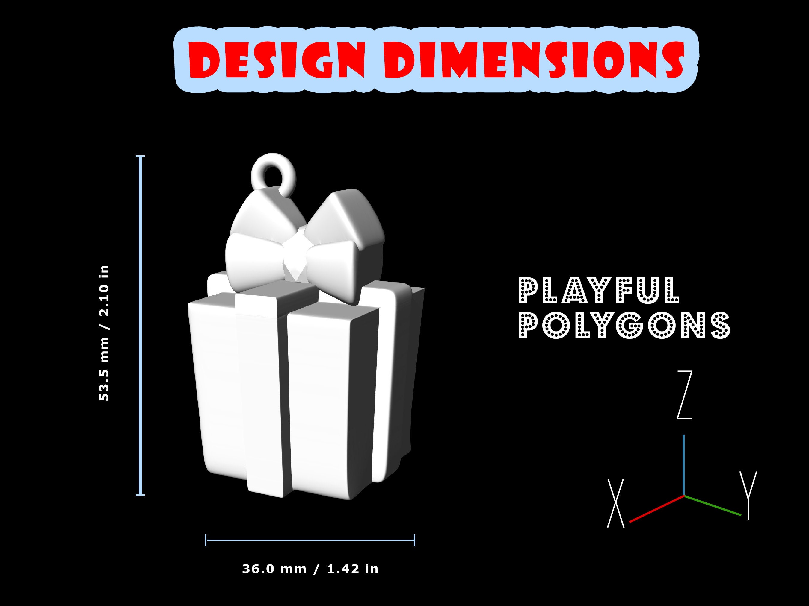 Gift Box 3D Print STL Files | Digital Model Ready for 3D Printing ...