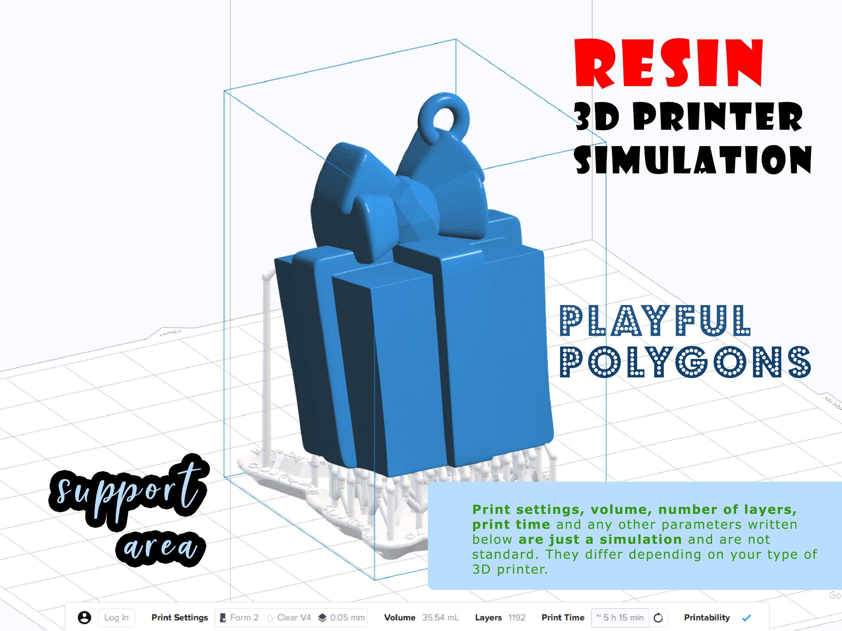 Gift Box 3D Print STL Files | Digital Model Ready for 3D Printing ...