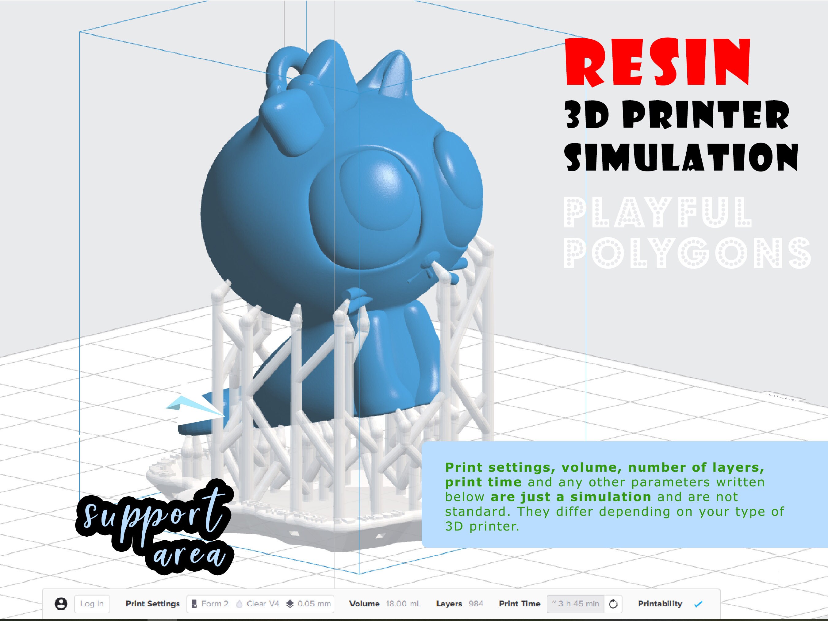 Cute Cat Keychain 3D Print STL File Digital File Ready for 3D Printing ...