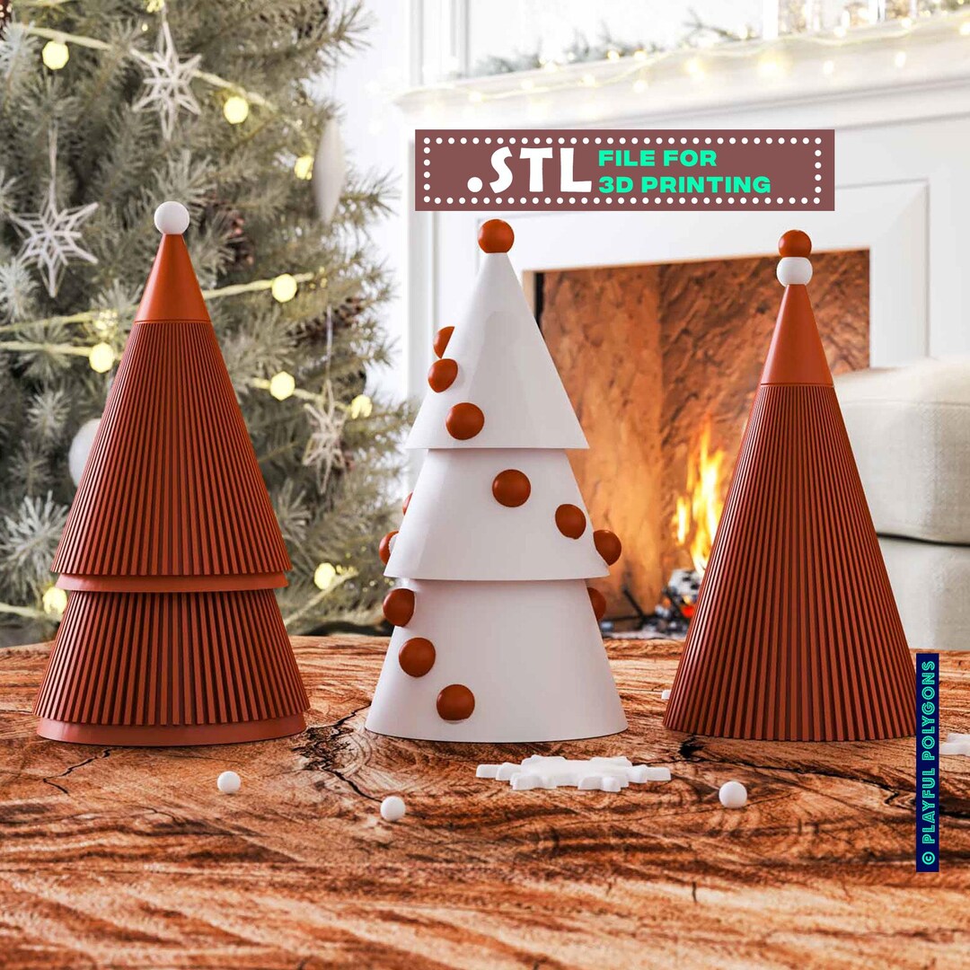 Christmas Trees STL Files Pack | Christmas 3D Print File | DIY Winter ...