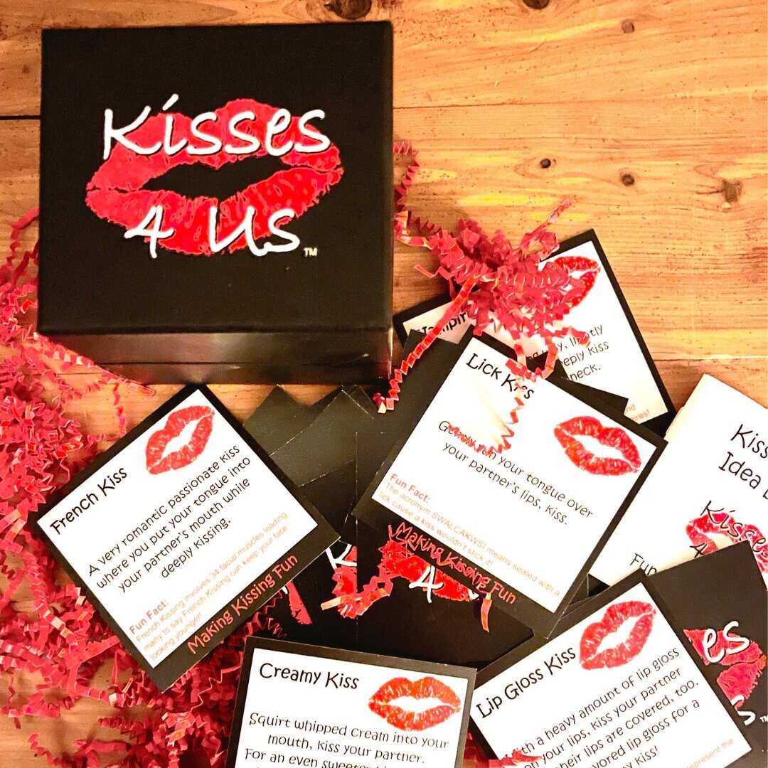 Kisses 4 Us Romantic Date Night Kit-creative Kissing Cards & Idea Book ...