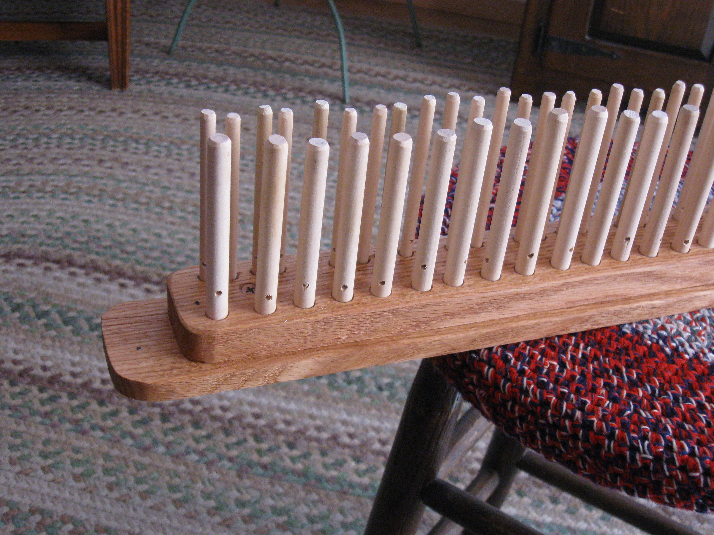 PEG LOOMS 24inch Hand Made With Red Oak - Etsy