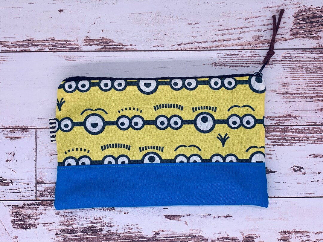 Minion Zipper Pouch- Pencil Case, Makeup Pouch, Accessory Pouch - Etsy
