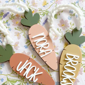 Carrot Easter Basket Tag, Personalized Easter Basket Tag, Carrot Easter ...