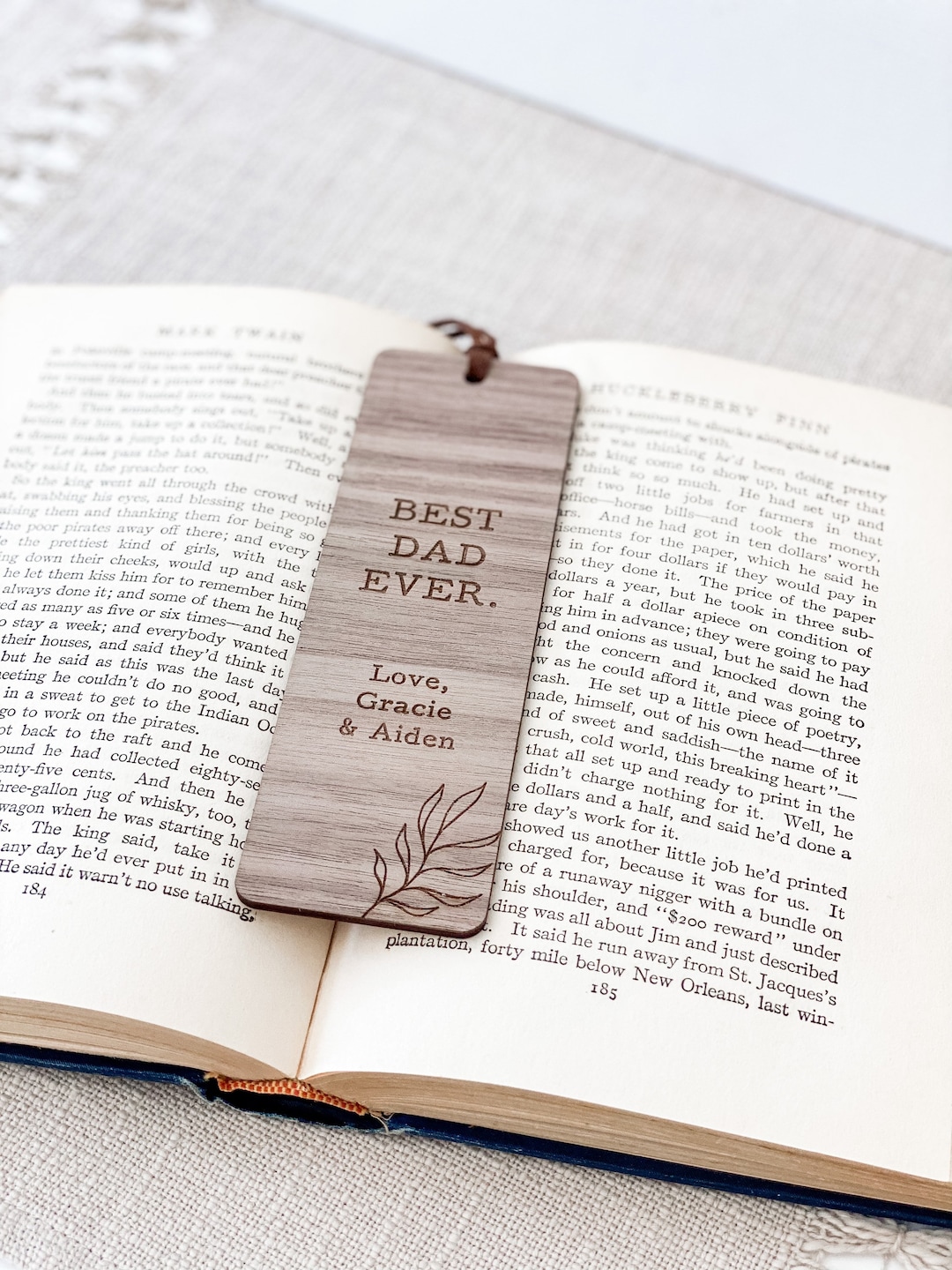Custom Bookmark, Wooden Bookmarks, Dad Bookmark - Etsy