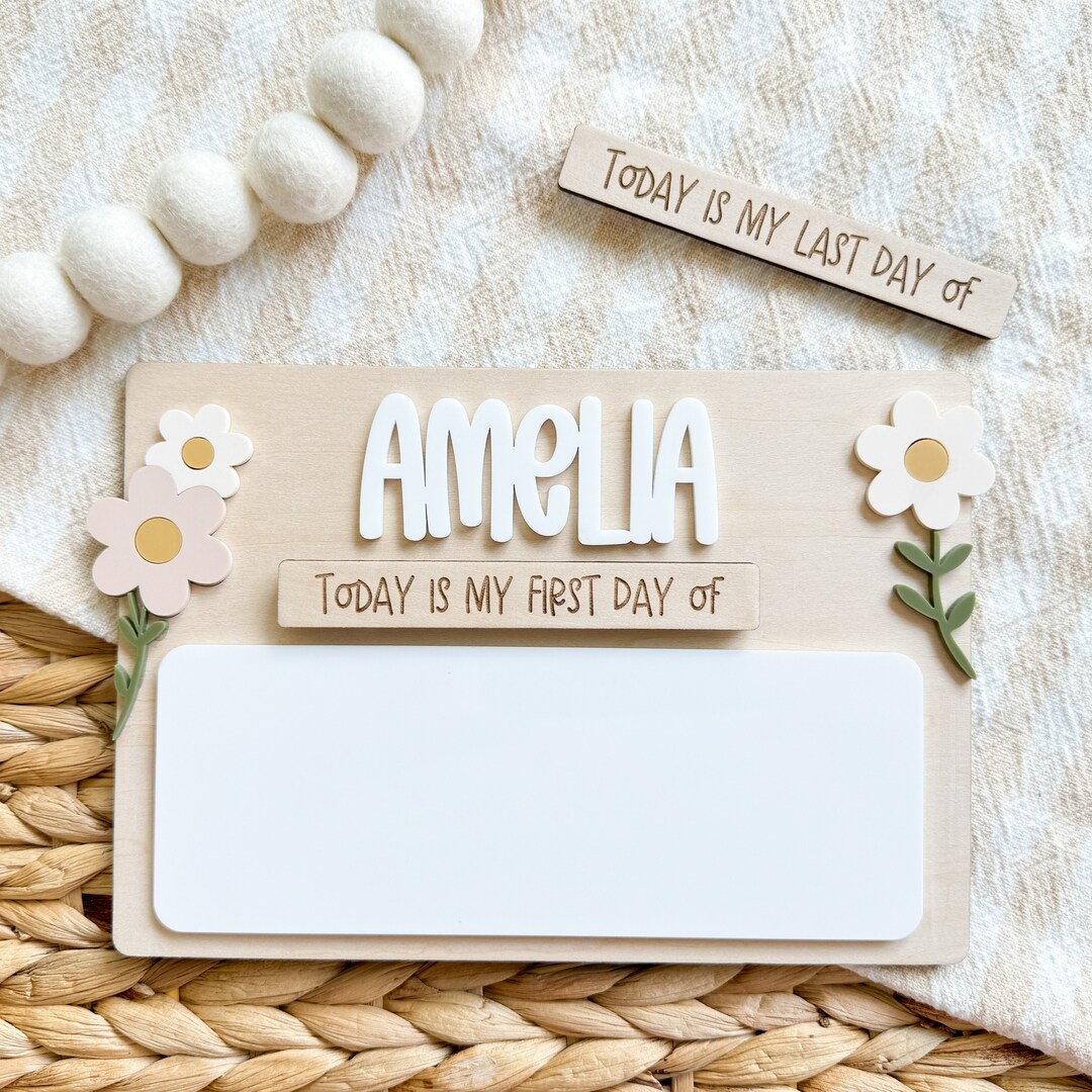 First Day of School Sign, School Photo Prop, Back to School Gift ...