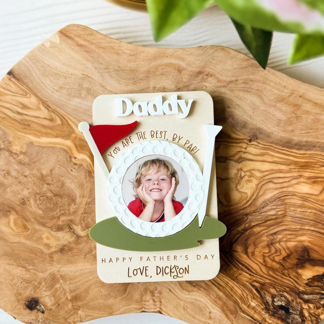 Best Dad by Par, Photo Fridge Magnets, Fathers Day Gift From Kids ...