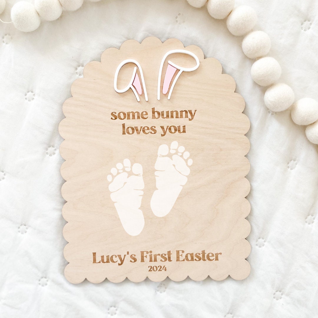 Some Bunny Loves You, My First Easter, Easter Craft - Etsy