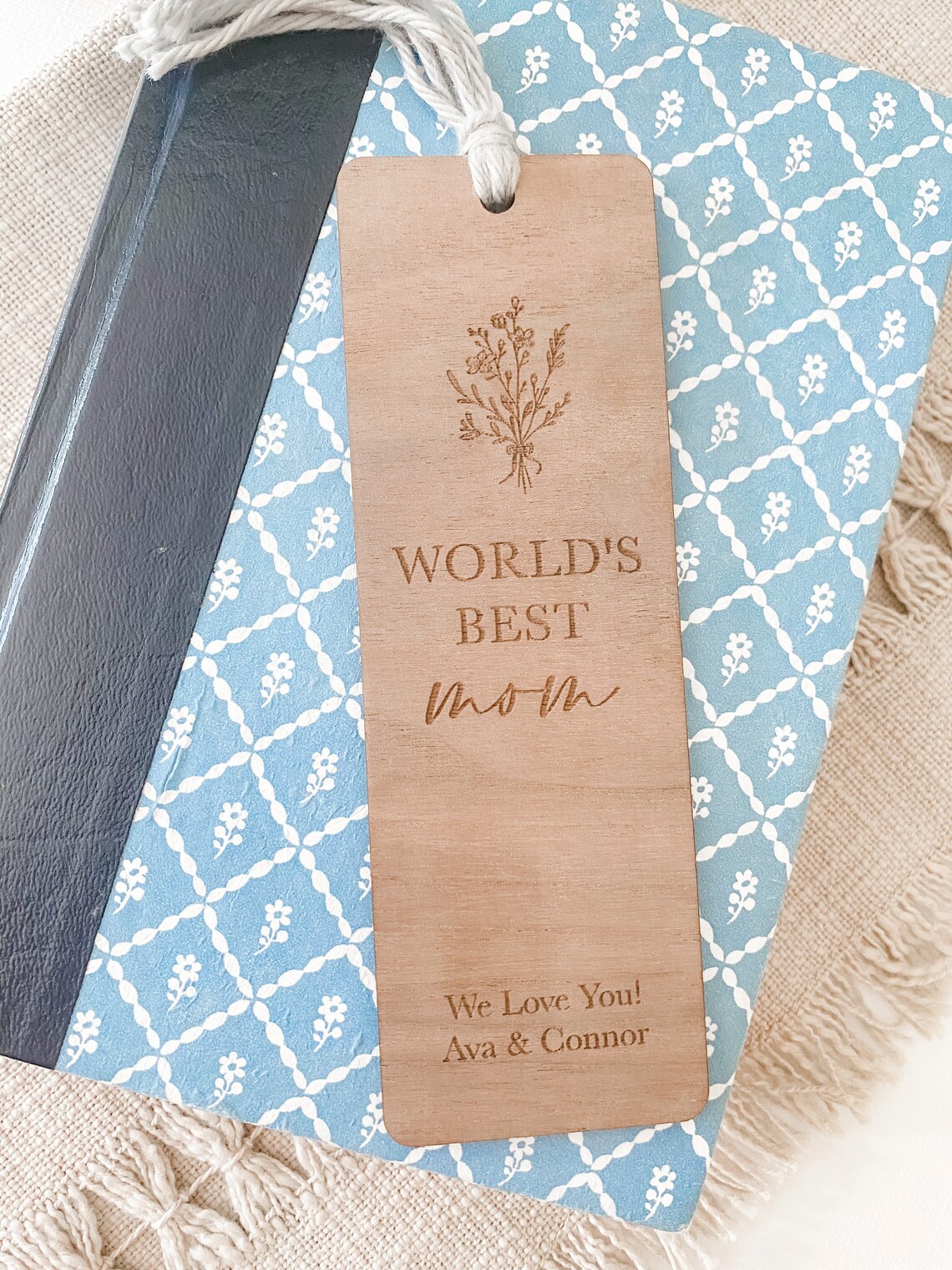 Wood Bookmark Worlds Best Mom Personalized Bookmark | Etsy