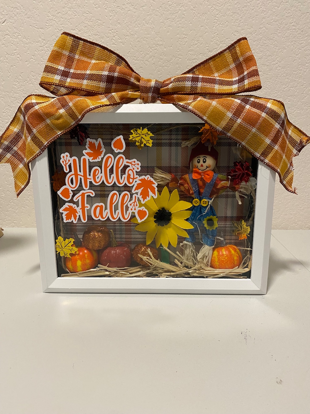 Hello Fall Light up Shadow Box - Etsy
