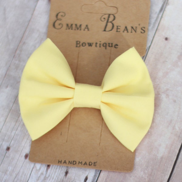 Yellow Hair Bow - Etsy