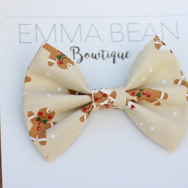 Gingerbread Man Bow - Etsy