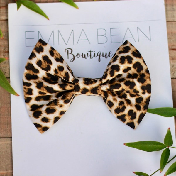 Leopard Print Bow - Etsy