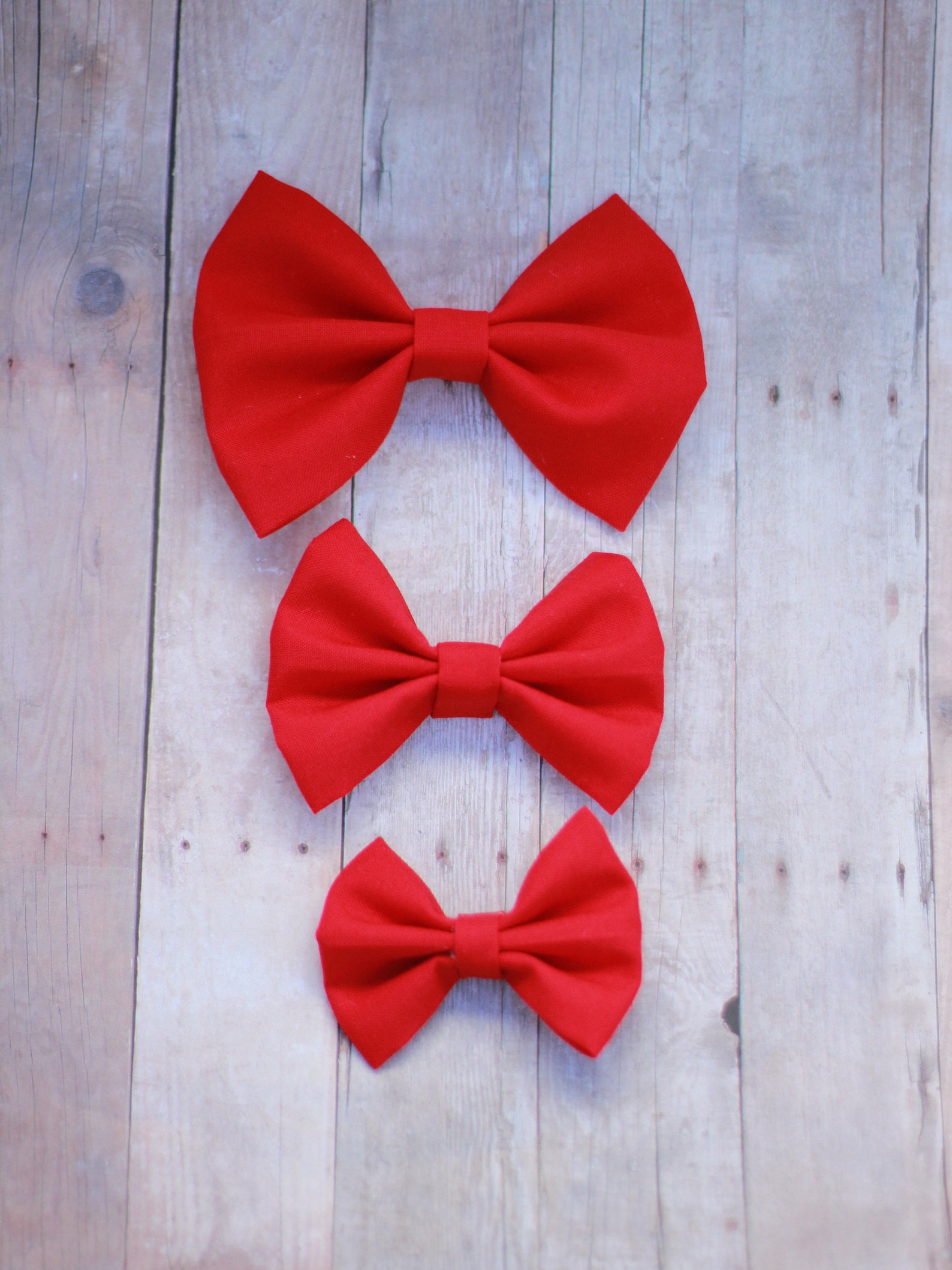 Red Bow Red Hair Bow Red Hair Clip Bow Ponytail Red Bow - Etsy