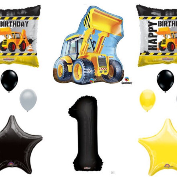 Bulldozer Birthday - Etsy