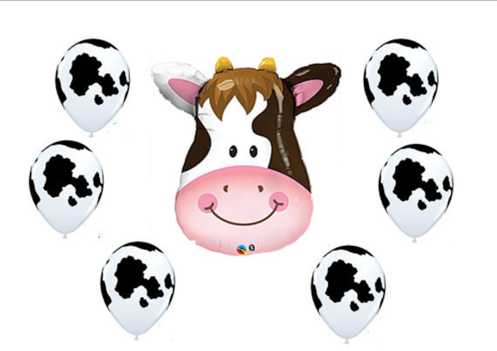 COW PRINT Balloon Set Qualatex Balloons Holstein Cow Balloons - Etsy