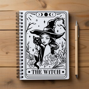 The Overthinker Tarot Card Skeleton Spiral Notebook, Funny Sarcastic ...