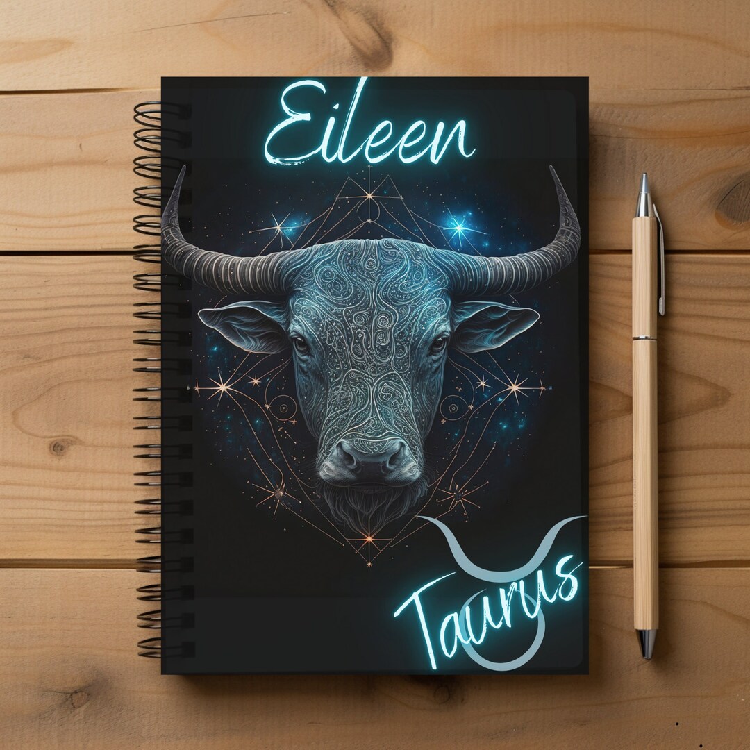 Personalized Taurus Zodiac Notebook: Custom Bull Journal - Etsy