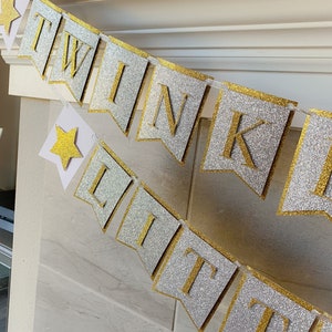 Twinkle Twinkle Little Star Birthday Decorations, Birthday Banner, Pink ...