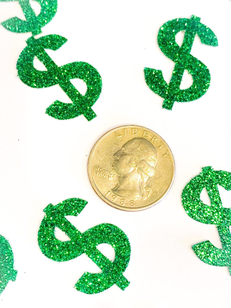 Dollar Sign Confetti Money Confetti Dollar Sign Decorations - Etsy