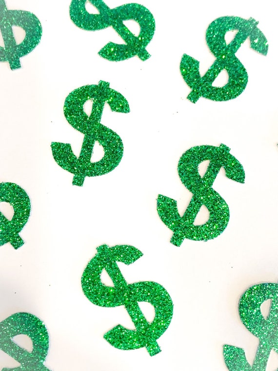 Dollar sign confetti Money confetti Graduation Party | Etsy