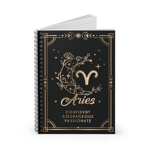 Leo Zodiac Sign Spiral Notebook, Zodiac Sign Journal, Christmas Gift ...