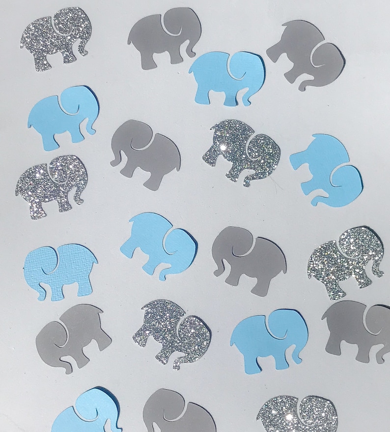 Elephant Baby Shower Decorations Elephant Confetti Elephant | Etsy