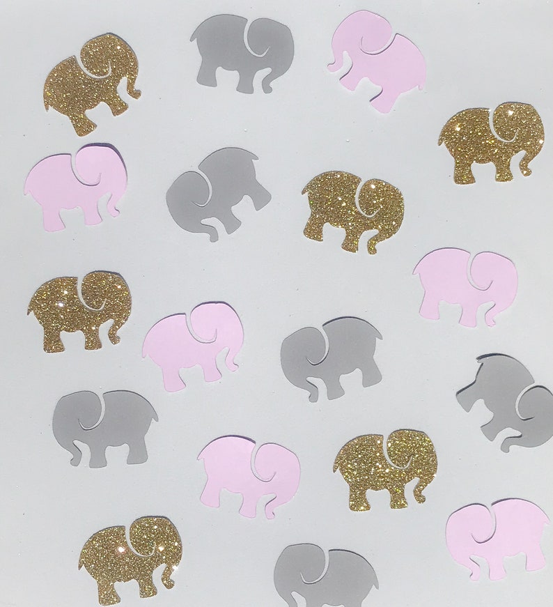 Elephant Baby Shower Decorations Elephant Confetti Elephant | Etsy