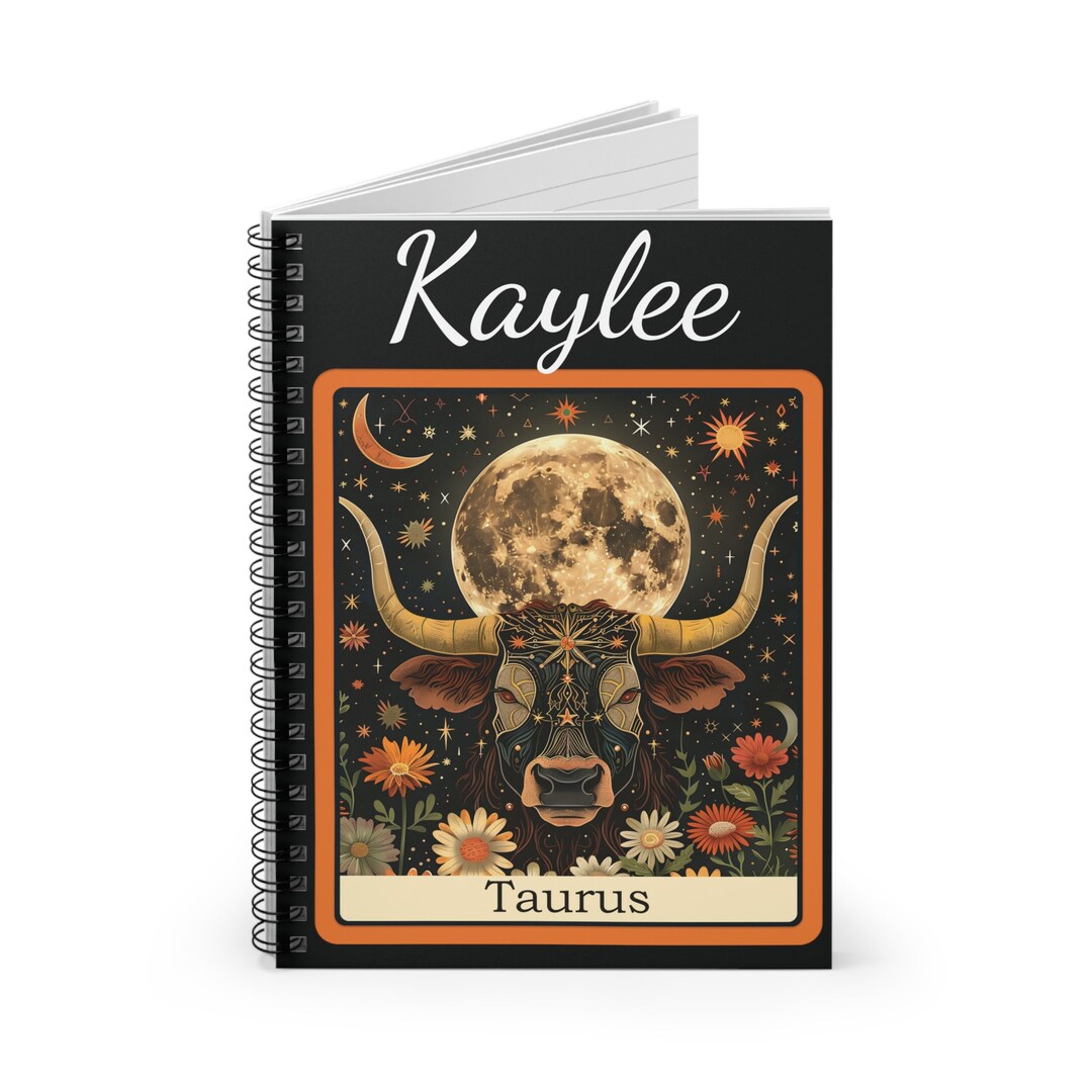 Taurus Zodiac Spiral Notebook: Personalized Astrology Journal - Etsy