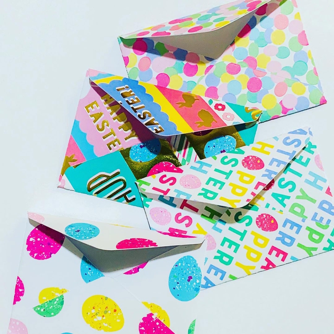 Mini Easter Envelopes, Easter Notecards, Easter Gift Card Holders, Mini ...