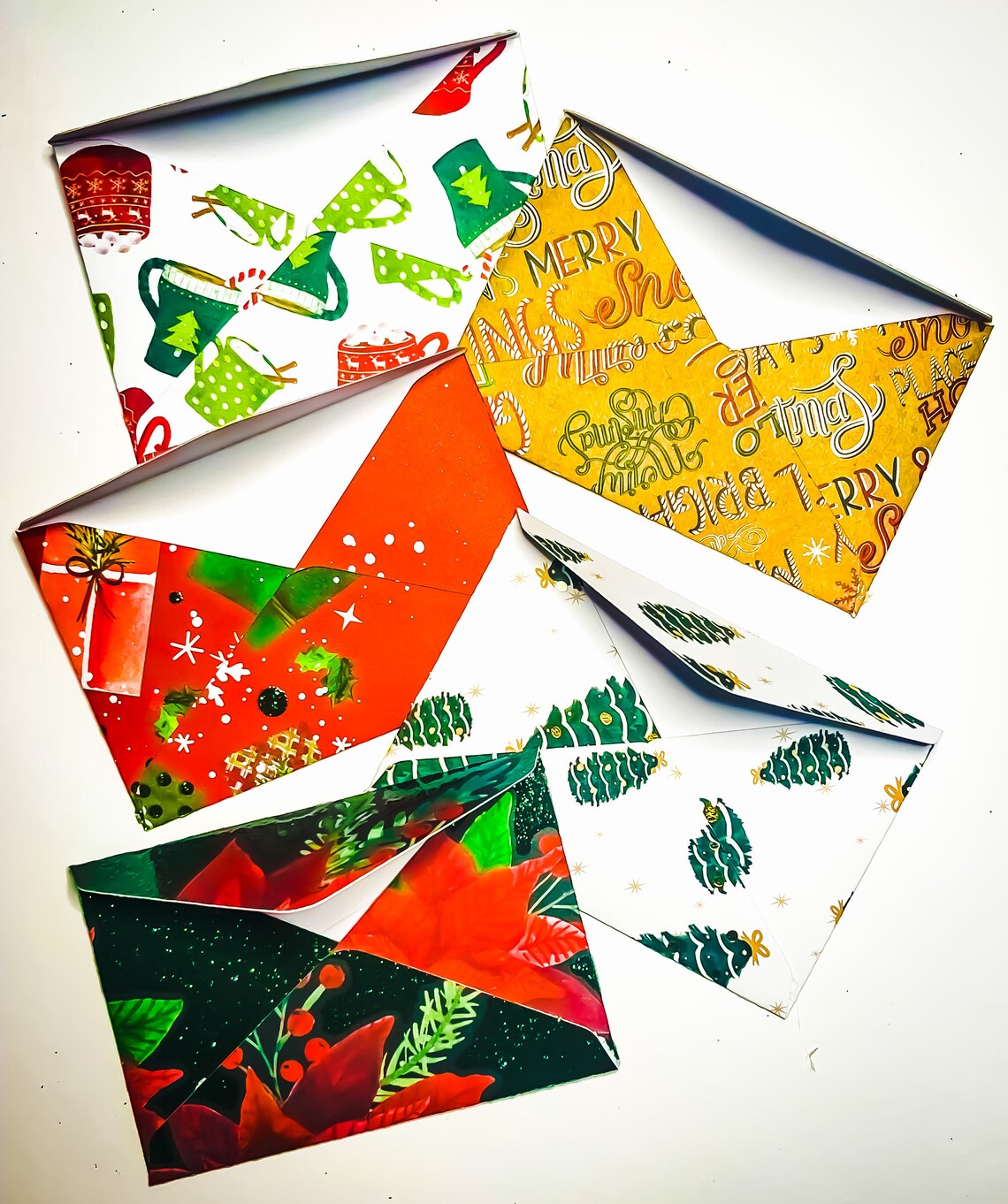 Christmas Mini Envelopes, Gift Card Holder, Stocking Stuffer - Etsy