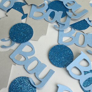 Baby Shower Table Confetti, Baby Boy Confetti, Jumbo Confetti, Blue ...