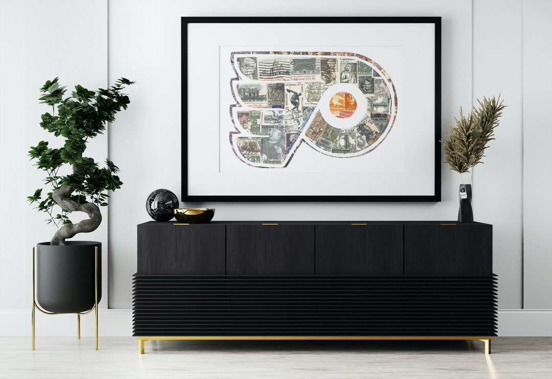 FLYERS Philadelphia Philly Ice Hockey Postage Stamp Art - Etsy